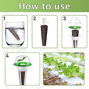 Ruzzut 120PCS Seed Pods Kit for Hydroponic Growing System,Hydroponics Garden Accessories for AeroGarden,Grow Anything Kit with 30 Grow Sponges for Indoor&Outdoor Seed Starting Supplies