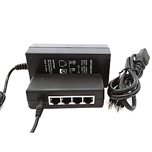 iCreatin 4-Ports PoE Injector Midspan, 48V65W PoE Switch Power Over Ethernet Supply for 4 IP Camera, VOIP Phones or Access Points
