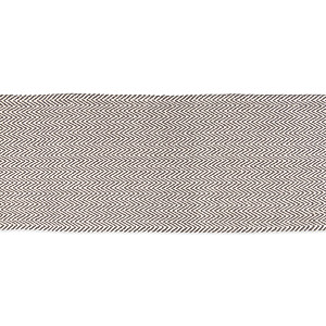 DII Woven Basic Tabletop Collection Chevron Table Runner, 15x72, Gray