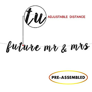 Future Mr & Mrs Banner Perfect for Bachelorette Wedding Engagement Bridal Shower Party Hanging Sign Photo Booth Props