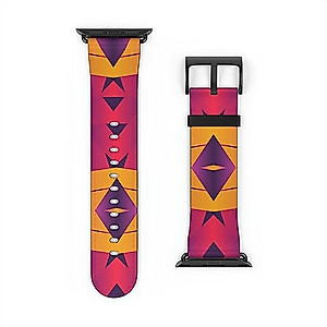 Creative Vibes2 Boho Colorful Smart Watch Band Compatible with Smart Watch Series 1, 2, 3, 4, 5, 6, 7, & SE - High-Quality Leather Watch Bands for Smart Watches (38-41 mm, Gold Matte)