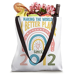 11 Birthday Making the world a better place since 2012 Tote Bag