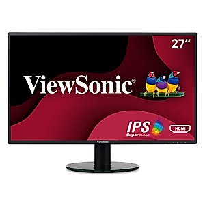 ViewSonic VA2746MH-LED 27in 1080p LED Monitor HDMI, VGA (Renewed)