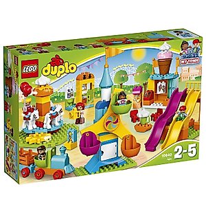 LEGO DUPLO Town Big Fair 10840 Role Play and Learning Building Blocks Set for Toddlers Including a Ferris Wheel, Carousel, and Amusement Park (106 pieces)