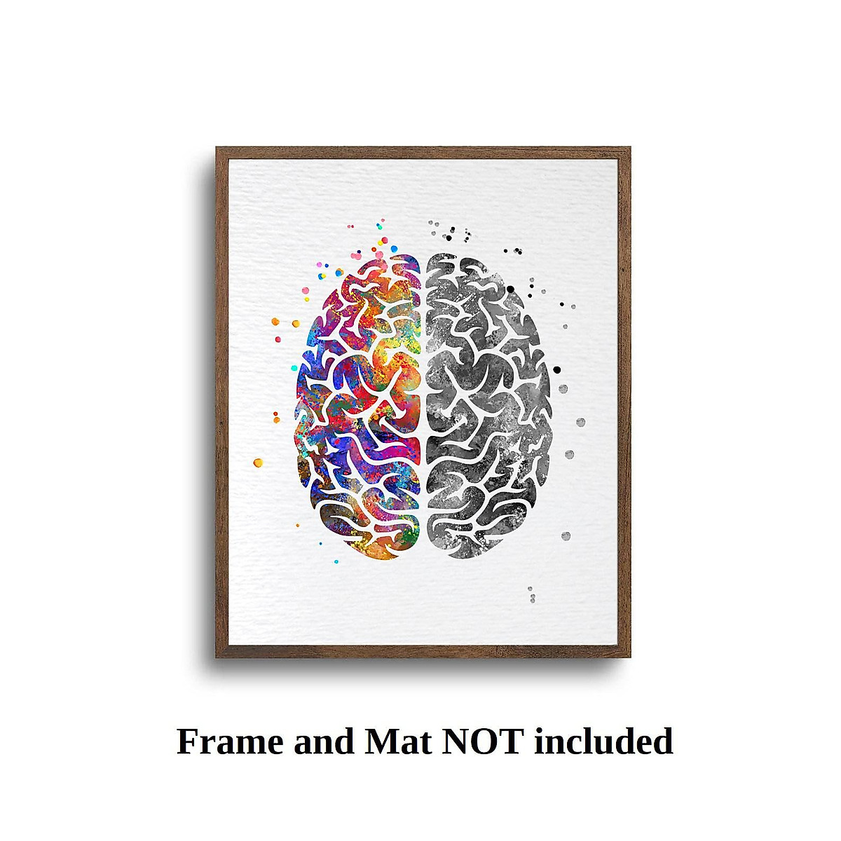 Dignovel Studios 8X10 Unframed Brain Creativity Inspiration Watercolor Art Print Poster Housewarming Wall Giclee Office Home Decor DN526