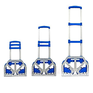 170lbs Cart Folding Dolly Push Truck Hand Collapsible Trolley Luggage Aluminium