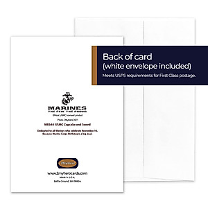 2MyHero - US Marine Corps - Military Happy Birthday Congratulations Greeting Card With Envelope - 5" x 7" - Kind Of A Big Deal