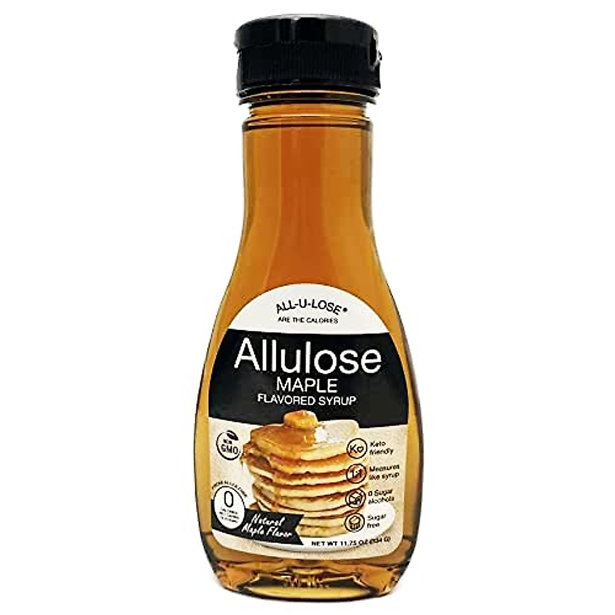 BetterTaste Natural Maple & Honey Flavored Allulose Syrup, 11.75-Ounce Bottle of Each Combo Pack, Zero Calorie Sugar Substitute, Non-GMO, Non-Erythritol, Gluten Free & Vegan Liquid Sweetener
