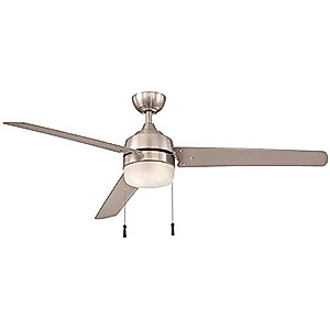 Carrington 60 in. Brushed Nickel Ceiling Fan indoor/outdoor