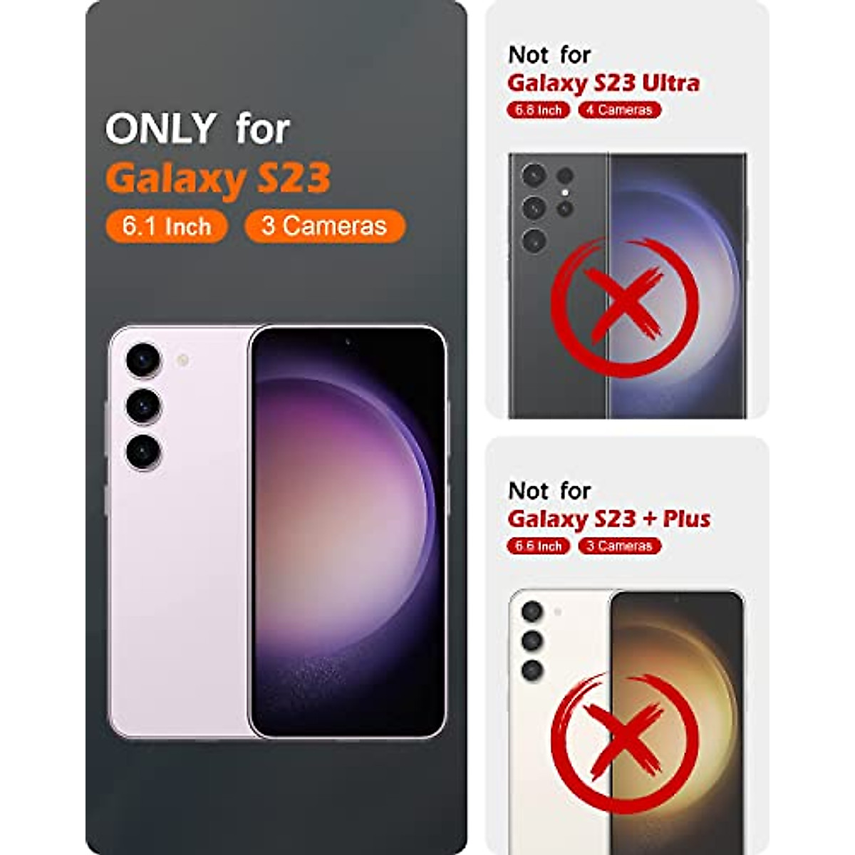 SHIELDON Case for Galaxy S23 5G 6.1", Genuine Leather Galaxy S23 Wallet Case RFID Blocking Credit Card Holder Folio Magnetic Kickstand Shockproof Cover Compatible with Galaxy S23 2023 - Black