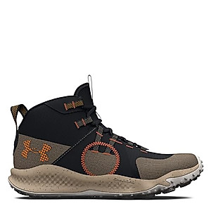Under Armour Men's Charged Maven Trek, (001) Black/Sahara/Honey Orange, 10, US
