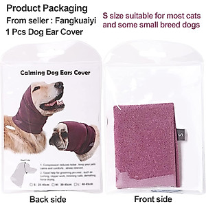 GERUSEA Dog Ears Cover for Bathing Drying and Grooming, Pet Hood for Anxiety Relief and Calming, Dog Ear Protector, Snood and Head Wear(Trumpet)