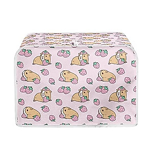 YEXIATODO Cute Guinea Pig Toaster 4 Slice Kitchen Small Appliance Cover with Handle Fits for Most Standard Long Slot Toasters Kitchen Aid Cover Home Kitchen Decor