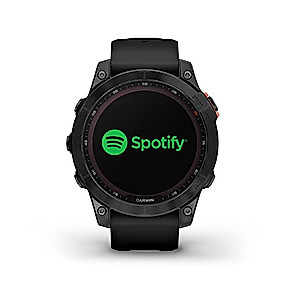 Garmin fēnix 7 Solar Multisport GPS Watch, Black with Silicone Band