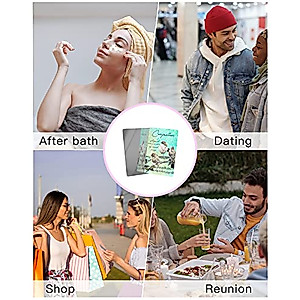 Carosoffe Birds on Branch Small Compact Mirror for Purse, Music Score Retro Illustration Aqua Ombre Travel Makeup Mirror for Women Men, Rectangular Handheld Compact Pocket Mirror 2 PCS