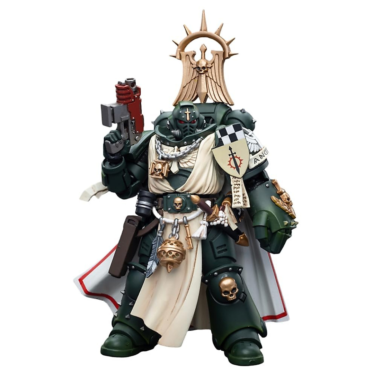 HiPlay JoyToy Warhammer 40K Collectible Figure: Dark Angels Master with Power Fist 1:18 Scale Action Figures JT7691 (JT7691)