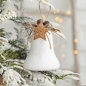 QAZIUY Christmas Ornaments Set Funny Hanging Ornaments Clearance Christmas Decoration Pendant Foam White Snowflake Water Drop Bell Sticky Decoration Christmas Decoration Pendant Hanging