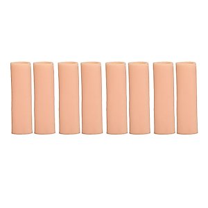 4 Pairs Reusable Toe Sleeves Cushioned Elastic Toe Pad Protectors for Blisters Fingers, Soft Resilient, Secure Wrapped, Skin Friendly, Adjustable Sizing