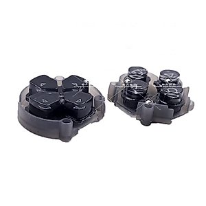 JMXLDS Replacement D-Pad Direction Button ABXY Key Left Right Function Button for PS Vita 2000 PSV 2000 Console Black