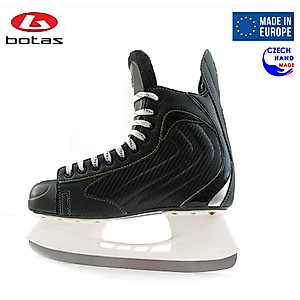 Botas - LARGO 571 PRO - Men's Ice Hockey Skates | Made in Europe (Czech Republic) | Color: Black, Size Adult 12
