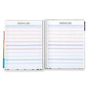 Erin Condren 7" x 9" Coiled Prompted Notebook - Kids Ultimate Checklist. 160 Perforated Pages of 80Lb Mohawk Paper. Age-Appropriate Trackers and Checklists with 6 Tabs