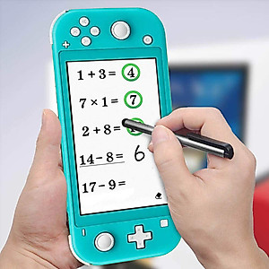 Stylus Kit for Nintendo Switch, 2 Stylus for Switch and 6 Thumb Grip Caps