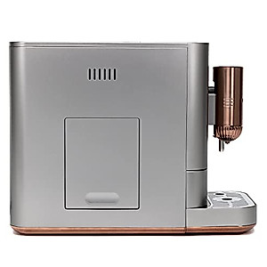 Café Affetto Automatic Espresso Machine + Milk Frother | Built-In & Adjustable Espresso Bean Grinder | One-Touch Brew in 90 Seconds | Steel Silver, 1.2 Liter, (C7CEBBS2RS3)