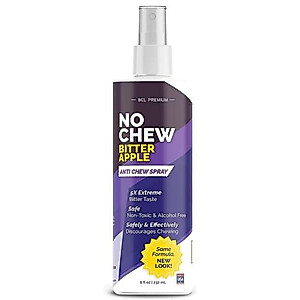 BLUECARE LABS Bitter Apple Spray for Dogs to Stop Chewing - Corrector Spray for Dogs to Prevent Licking and Chewing on Furniture, Paws and Wounds - No Alcohol and Non Toxic - Made in The USA 8oz