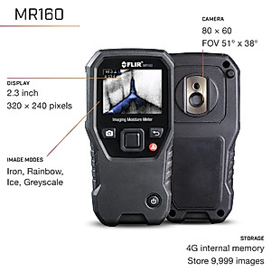 FLIR MR160 Thermal Imaging Moisture Meter + FLIR MR02 Replacement Pin Probe