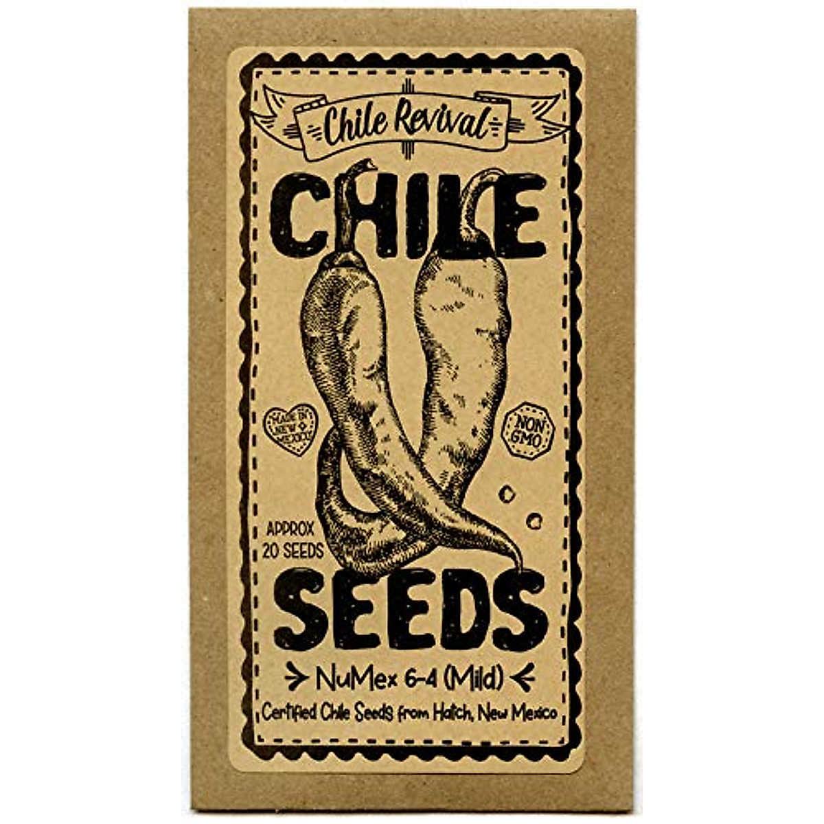 Hatch Chile Seeds from Chile Revival - Qty 80 (4 Pack-One of Each Heat Level)