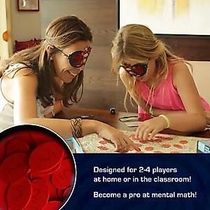 Chalk & Chuckles Super Math Spy Board Game - Super Fun Math Game for Kids 8-12, Smart Educational Game, Practice Multiplication, Division, Addition and Subtraction
