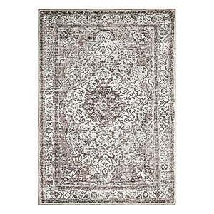 Fashionwu Area Rug 5x7 Rug for Bedroom Machine Washable Rug Aesthetic Rug Non-Shedding Anti-Slip Rug Carpet Office Rug Patio Rug Dining Room Rug 5 x 7 Large Rug, Grey