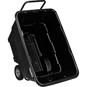 Global Industrial Standard Duty Plastic Tilt Truck 1/2 Cubic Yard Capacity 850 Lb. Capacity, Black