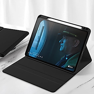 GUDOU iPad 10th Generation Case with Keyboard 10.9 Inch 2022,Smart iPad Case with Soft TPU Back [Support Auto Wake/Sleep&Pencil Holde] Keyboard Case for Latest iPad 10th Gen 10.9 inch 2022(Black)