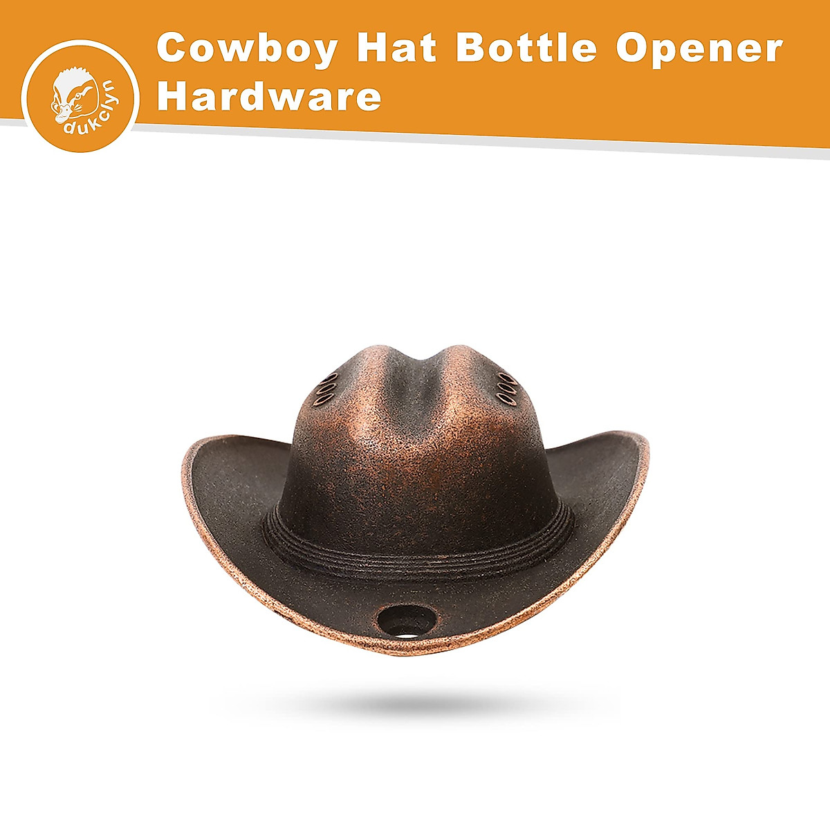 dukclyn 3PCs DIY Wall Bottle Opener Hardware, Cowboy Hat Bottle Opener Wall Mounted, Unique Gifts for Beer Lovers, Beer Opener Wall Mount Bottle Opener, Cool Gadgets for Men, Man Cave Stuff for Him