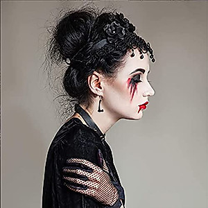 Just Follow 6 Pairs Punk Knife Dagger Drop Dangle Earring Set Gothic Acrylic Printed Knife Earring for Women Girl Teen Hip Hop Halloween Party Jewelry With Box (6 Pairs-Silver)