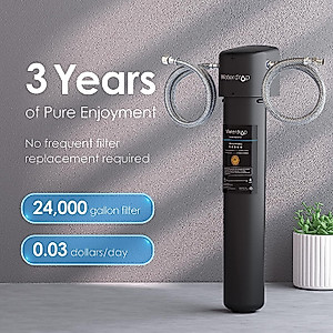 Waterdrop 17UA 3 Years Under Sink Water Filter System and Waterdrop LED UV͎ Ultrąviolët Water Filter