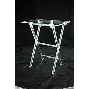Clear Acrylic Folding TV Snack Tray