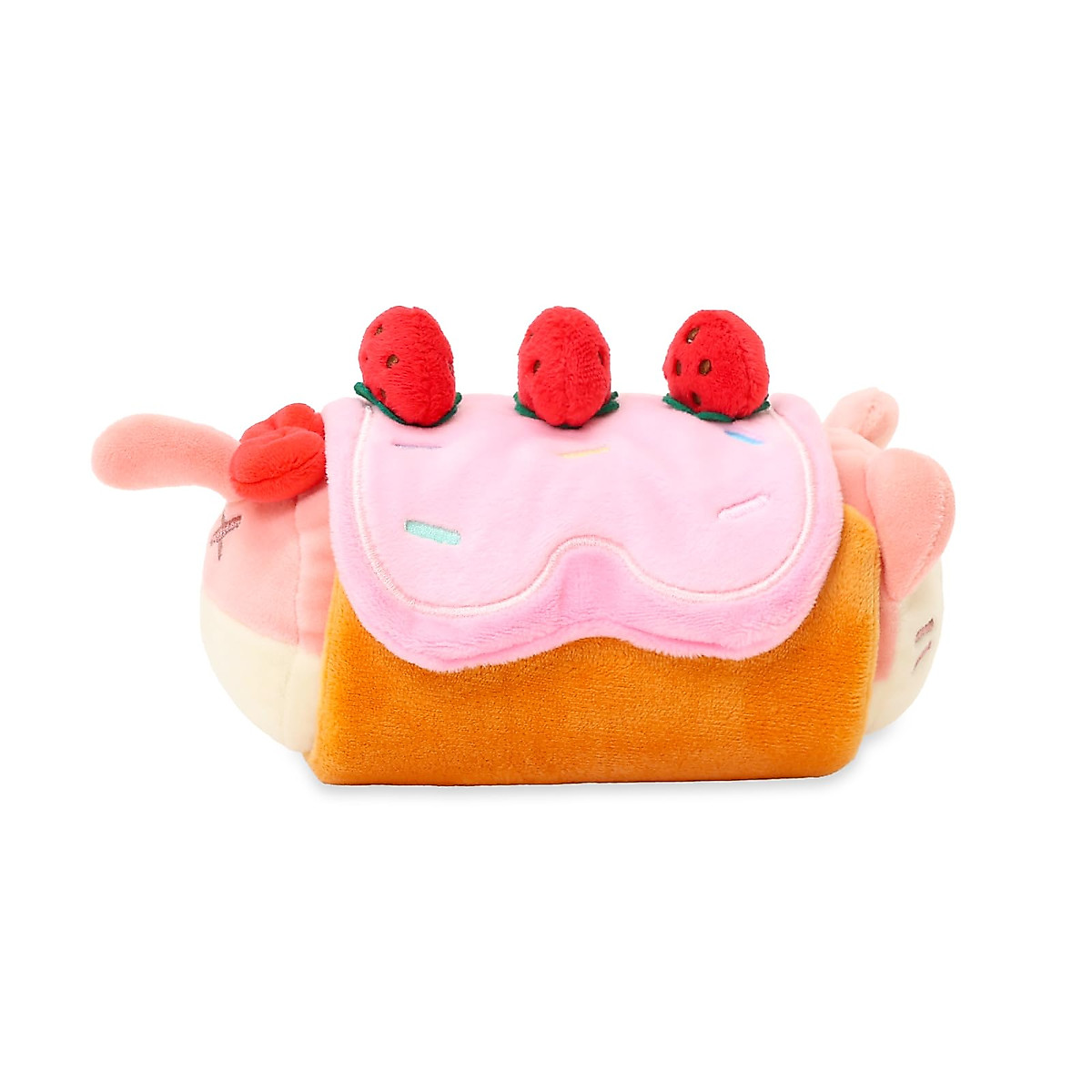 Anirollz Stuffed Animal Plush Toy - Official Roll Blanket Outfitz Doll |Soft, Squishy, Warm, Cute, Comfort, Safe| Strawberry Roll Cake Pillow with Kitty - Birthday Decorations Gift 6" Kittiroll