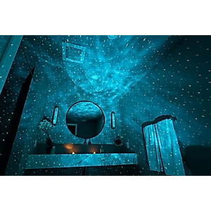 BlissLights Sky Lite Evolve - Star Projector, Galaxy Projector, LED Nebula Lighting, WiFi App, for Meditation, Relaxation, Gaming Room, Home Theater, and Bedroom Night Light Gift (Green Stars)