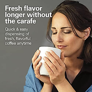 Hamilton Beach Brewstation Programmable Dispensing Drip Coffee Maker with 12 Cup Internal Brew Pot, Removable Reservoir, Black & Stainless Steel