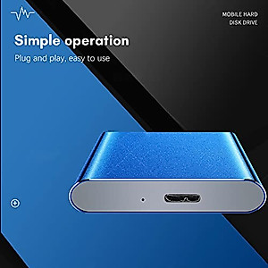 ERYUE 1TB USB3.0 High-Speed Portable Hard Disk 2.5 inch SATA Mobile Hard Drive High-Speed Transmission for PC Laptop Blue