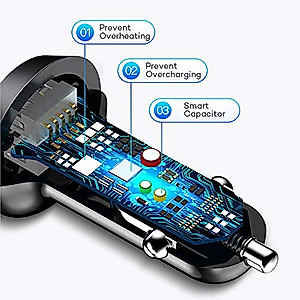 FouceClaus 12V Portable DVD Player Car Charger for RCA, Philips, DBPOWER, Sylvania, APEMAN DVD Player, Replacement Car Adapter for Snailax Massage seat Cushion SL-262M SL-126 SL-262P (6.6Ft Cord)