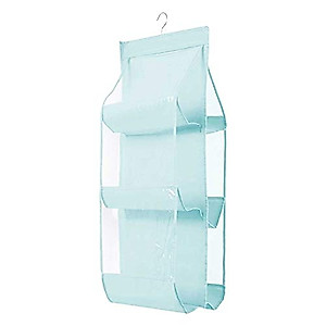 SXNBH Hanging Handbag Storage Organizer 6/8 Pockets Shelf Bag Storage Holder for Wardrobe Closets (Color : D)