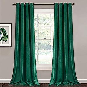 StangH Grommet Velvet Curtains & Short Blackout Curtains