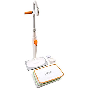 Pogo Electric Mop 4000 RPM Pro Package - Cleans Any Surface. Includes 6 Mop Heads, 2 XL Batteries.
