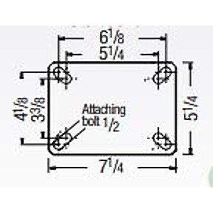Hamilton (S-SEC-13DB) 10x3 Super Endurance Kingpinless Swivel Caster Duralast Wheel