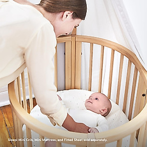 Stokke Sleepi Canopy by Pehr, Natural - for Sleepi Mini & Crib/Bed (Sold Separately) - Washable Soft Organic Cotton