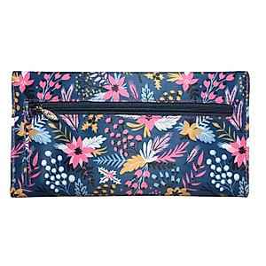 Big Skinny Slimvelope TriFold Clutch Wallet, Holds Up to 40 Plastic Cards, non-slip interior