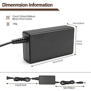 TAIFU AC Adapter for HP VH240A Power Cord for HP Pavilion 20 21,5 22 23 23,8 25 27 IPS LED Full HD HP 22f 22y 24f 27fh 24fh 27fw 27q 22w 24w 32s 32f 27xq 27es LCD Monitor ADPC1945 Power Supply